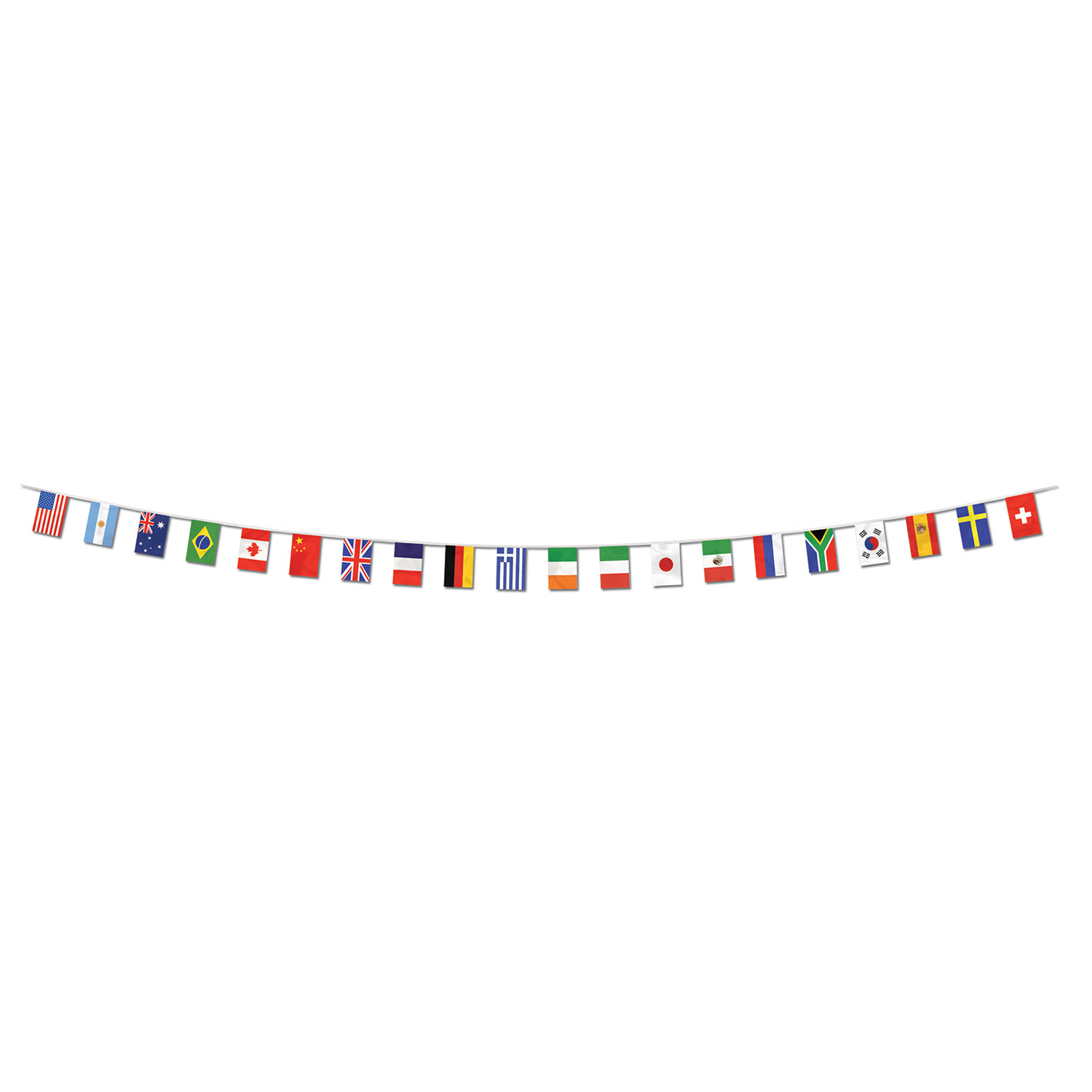 International Flag Pennant Banner (all-weather 20 flags/string ...